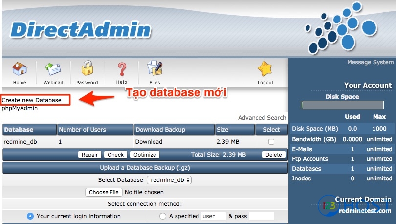 Hướng dẫn cài đặt Ruby on Rail, Redmine lên hệ thống sử dụng Directadmin + Nginx reverse proxy ...